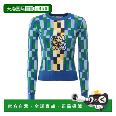 1h可退 香港直邮LOEWE 罗意威 女士 棉质 Anagram 毛衣 S359Y14KG