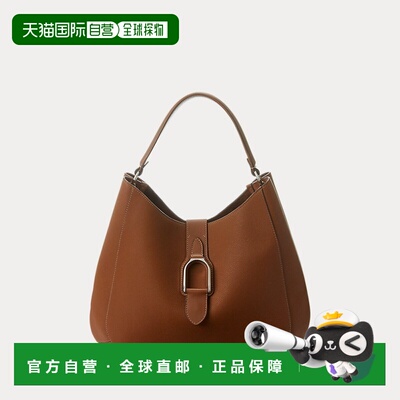 自营欧洲直邮Ralph Lauren拉夫劳伦 Welington女士金色小牛皮单肩