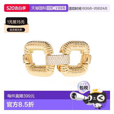 香港直邮Self-Portrait 女士 KNOCKER 金色手链 AW25603BGDGOLD
