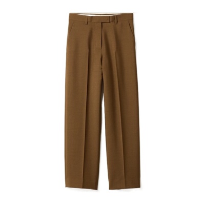 香港直邮Miu Miu 羊毛休闲裤 直筒裤MP199012I1SOOO西装裤