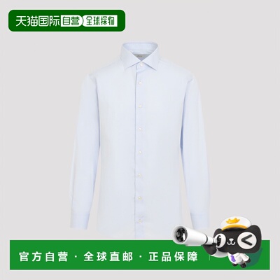 欧洲直邮BRIONI 男士衬衫 RCHG0LPC05L4900 AW2026 蓝色 SHIRT