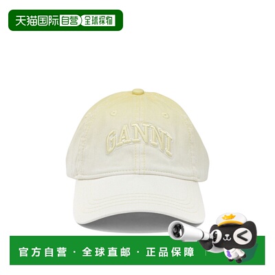 1h可退 香港直邮GANNI 女士帽子 B302023700X AW2026 黄色 Baseba