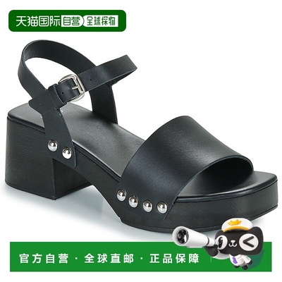 欧洲直邮Ikks   女士鞋子高跟鞋凉鞋单鞋BY80425-02-NOIR