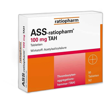 ratiopharm乙酰水杨酸片抑制血小板粘附呵护血管30粒