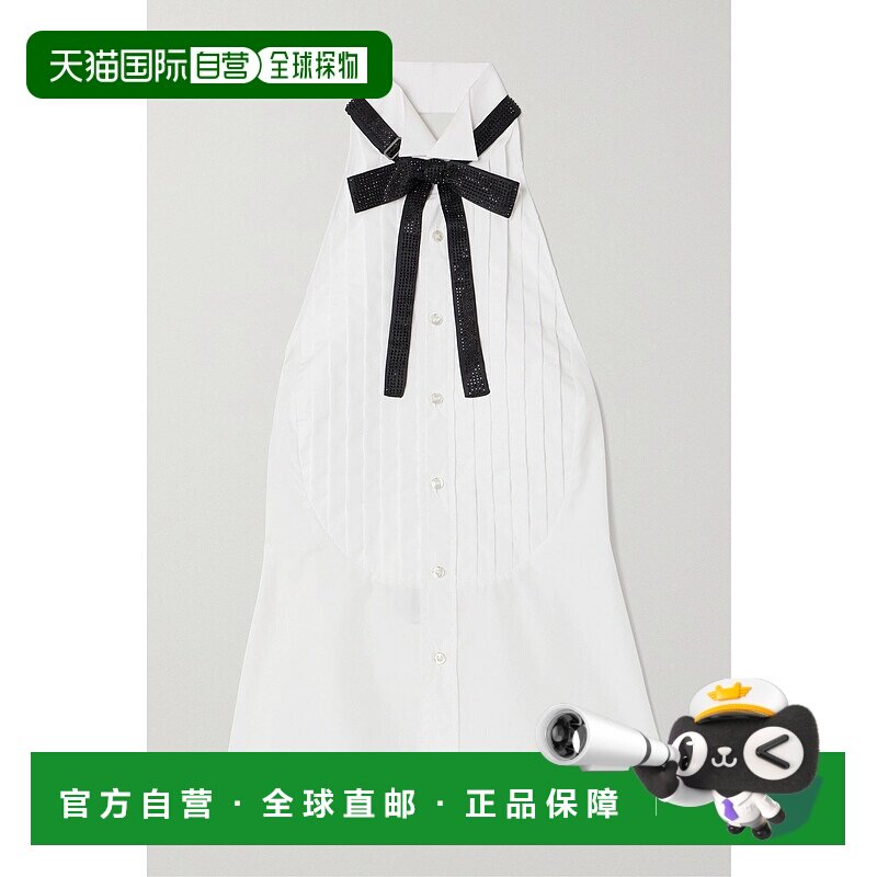 香港直邮Ralph Lauren 拉尔夫劳伦 女士 Sorrento 精饰蝴蝶结褶裥
