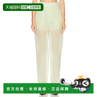 香港直邮Blumarine 蓝色情人 女士 透视直筒裤子 P522P164A女装