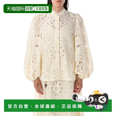 1h可退 香港直邮ZIMMERMANN 女士衬衫 4253TSS251IVO AW2025 白色