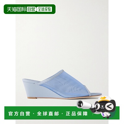 香港直邮aeyde 女士 Suzanne 皮革边网纱凉鞋 A11HS0704072233126
