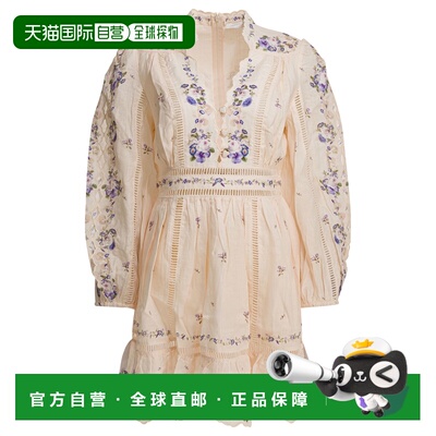 1h可退 香港直邮ZIMMERMANN 女士连衣裙 5376DRS264CPPRYELLOW SS