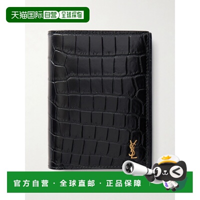 香港直邮Saint Laurent 圣罗兰 男士 Cassandre Logo-Appliqued