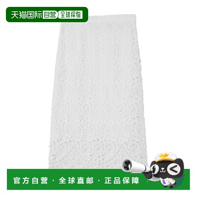 香港直邮Burberry 及膝镂空蕾丝铅笔裙 80696391博柏利半身裙
