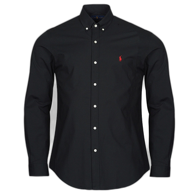 Polo Ralph Lauren男衬衫黑色长袖衬衣商务休闲上衣新款