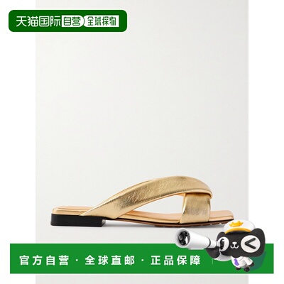 Bottega Veneta 葆蝶家 女士 Riva 填充棉金属感皮质凉鞋