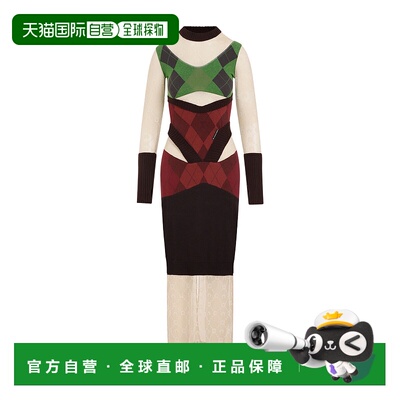 1h可退 香港直邮Marine Serre 女士 长袖连衣裙 WDR034UKNI0001