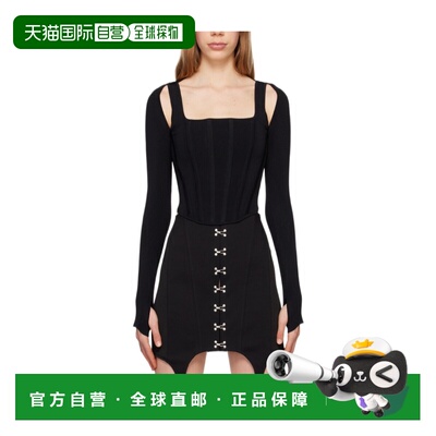 香港直邮Dion Lee 女士衬衫 A7460P23BLACK SS2024 黑色 紧身胸衣