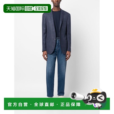 1h可退 香港直邮Herno 男士 T恤 JG000174U520039200BLU blue蓝色