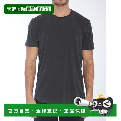 香港直邮James Perse 男士T恤 MKJ3360CRN SS2026 黑色 Cotton t-
