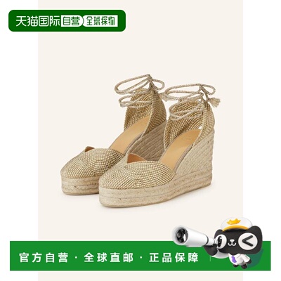 香港直邮CASTANER 女士凉鞋 100178124619500 CO 金色 CORA wedge