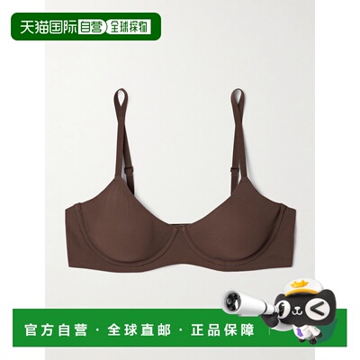 自营 SKIMS 女士 Fits Everybody 无内衬深褐色半杯罩文胸 BADEM9