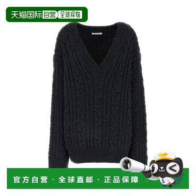 1h可退 香港直邮Cecilie Bahnsen 女士 ALIA 木炭色羊毛宽松款毛