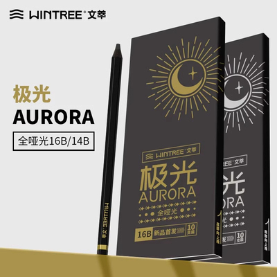 文萃炭笔美术生专用软碳艺考写生速写碳铅特软铅笔14B软性笔16b
