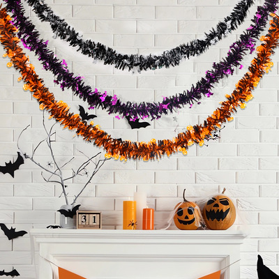 2m Halloween Decoration Encryption Wool Skulls And Skeletons
