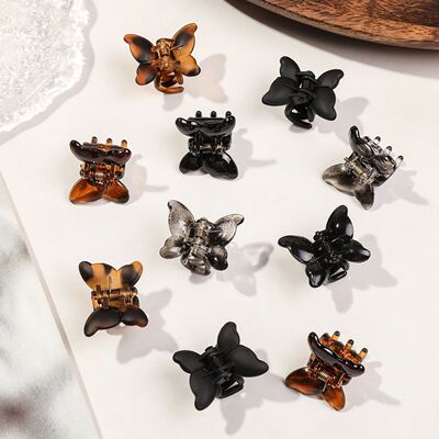 20 Pcs Butterfly Hair Claw Clips for Girls WomenLeopard Smal