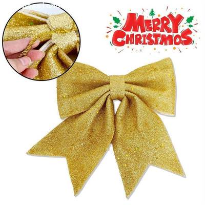 Christmas bow DIY accessory pendant圣诞树装饰品蝴蝶结挂饰