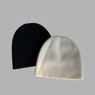 秋冬款款短款堆堆帽冷帽套头帽羊毛白色咖色包头包保暖简约英伦风