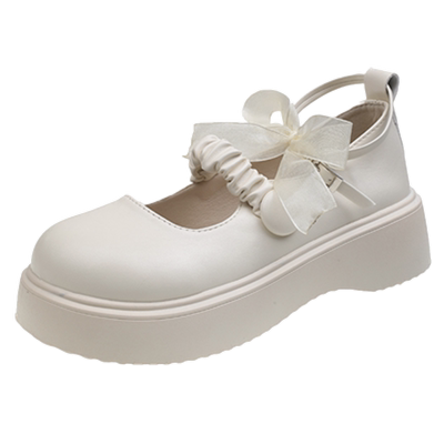 小皮鞋韩版蝴蝶结单鞋