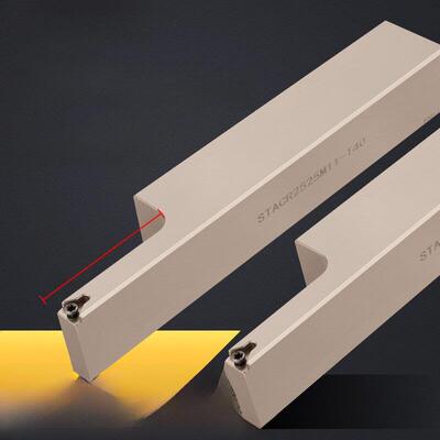 外槽外径深槽数控车刀杆 加长STACR/MTEHR单边切40 50 大切深槽刀