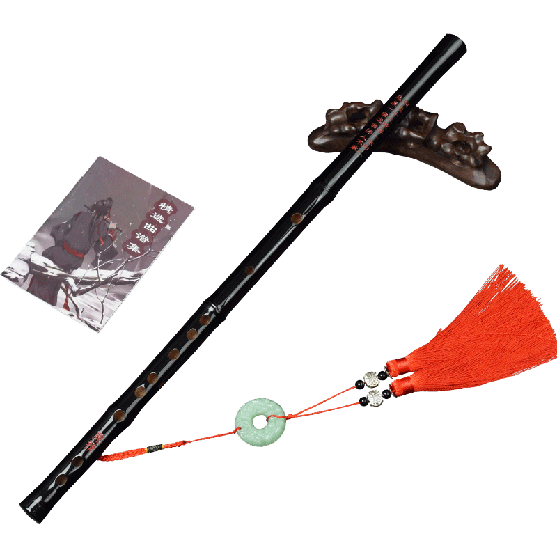 紫竹古风魔道黑色成人初学笛子