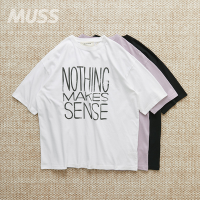 ANACHRONORM复古水洗印花短袖T恤