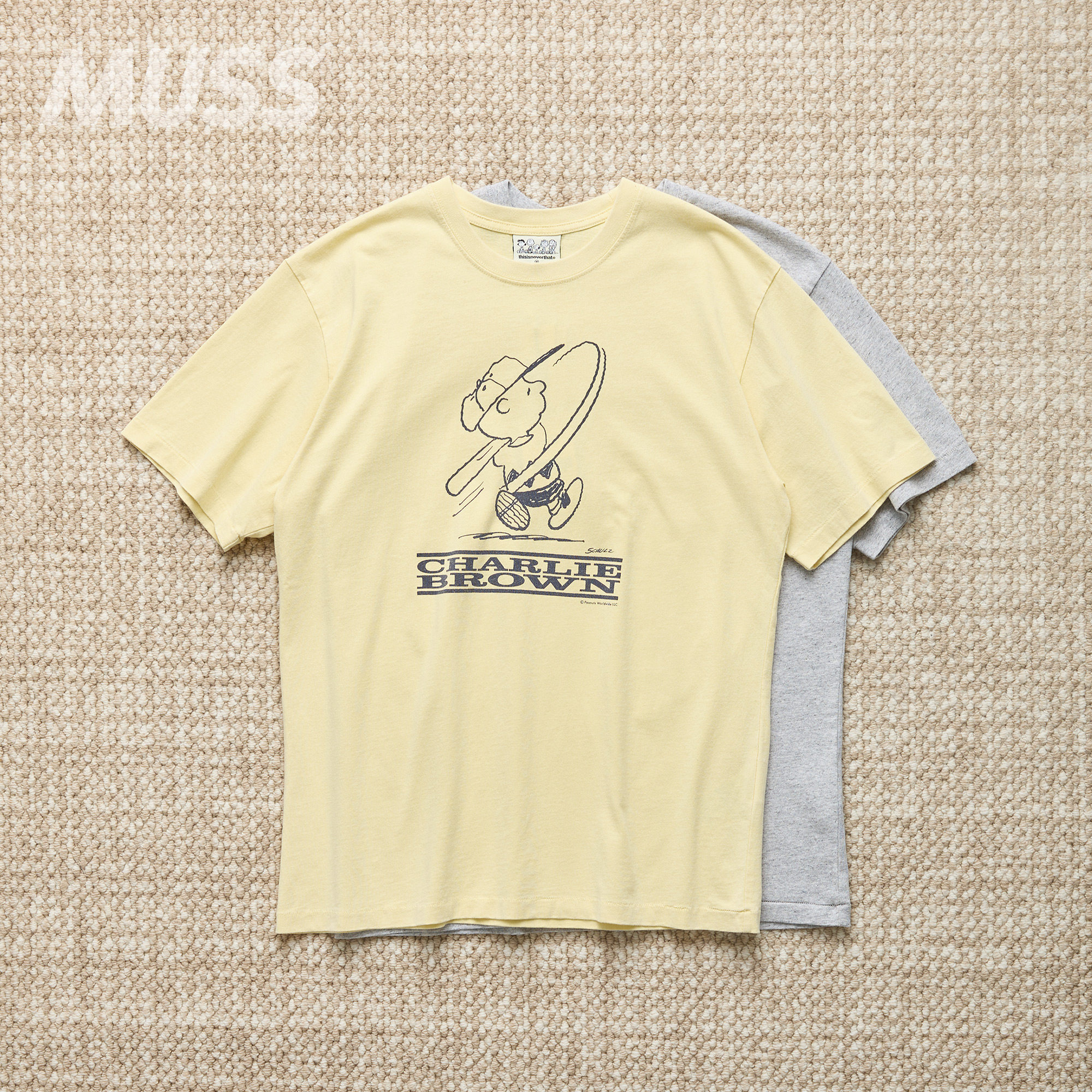 现货 PEANUTS X THISISNEVERTHAT TEE史努比联名插画短袖T恤 26SS