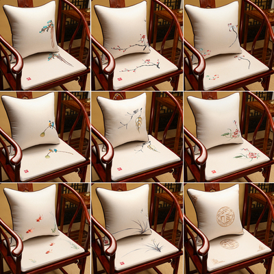 久坐不塌可拆洗防滑中式椅坐垫