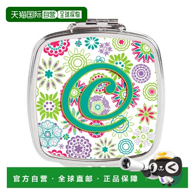 自营Carolines Treasures CJ2011-CSCM 字母 C 花朵粉红色蓝正品