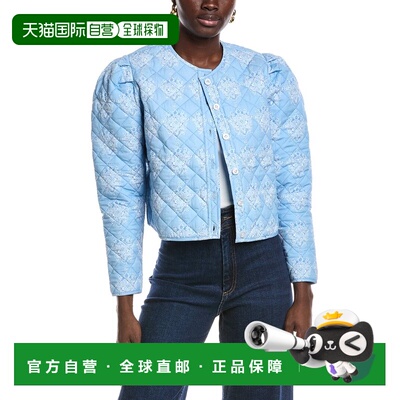 自营Sail to Sable Quilted Print Jacket - blue 美国奥莱直发