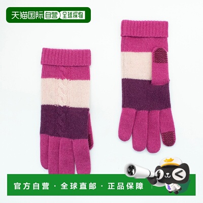 自营 portolano 带电缆的羊绒科技手套 - 紫色组合 美国奥莱直发