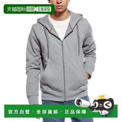 自营Hugo Boss Spence Zip Hoodie - grey 美国奥莱直发卫衣