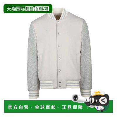 自营eleventyWool & Cashmere College Coat - Grey/Beige - grey