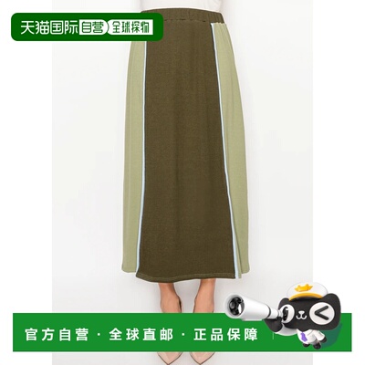 自营yal new yorkOlive Paneled Everyday Skirt - olive 美国奥