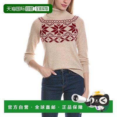 自营sofiacashmere Fairisle Turtleneck Wool & Cashmere-Blend
