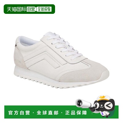 自营Franco Sarto Matera皮革系带-白色 美国奥莱直发休闲鞋