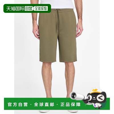 自营 guess伊斯梅尔标志胶带拼色短裤-尘土飞扬的鼠尾草 美国奥莱