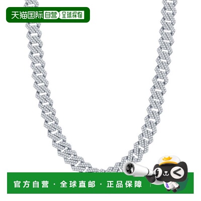 自营simonaSterling Silver 8mm Micro Pave Monaco Chain silver