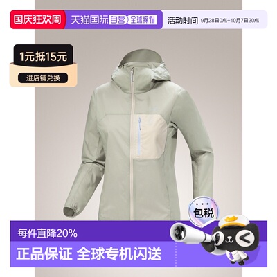 美国直邮Arc'teryx始祖鸟 Squamish Hoody 女士防风风壳连帽衫