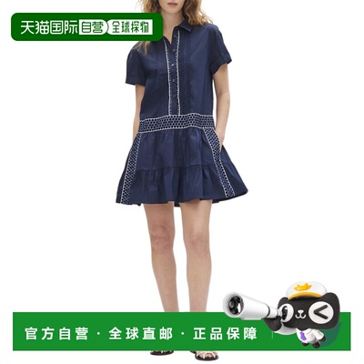 自营Tanya Taylor Jasmine Dress - black 美国奥莱直发连衣裙