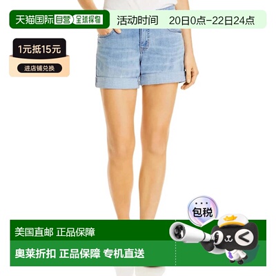 自营Women's Jag Jeans Boyfriend Shorts  Blue Denim Stretch C