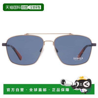自营Shinola Blue Navigator Men's Sunglasses SH2100S 718 57 -
