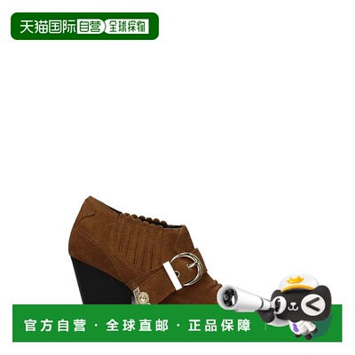 自营 Versace Jeans Leather Women's Ankle - brown 美国奥莱直